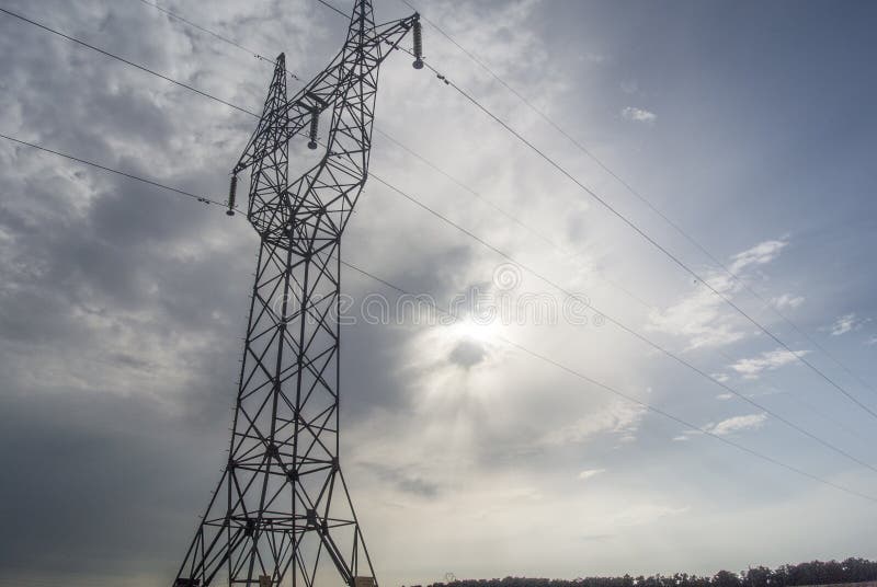 Pylon stock image. Image of energy, transmission, tower - 97279613