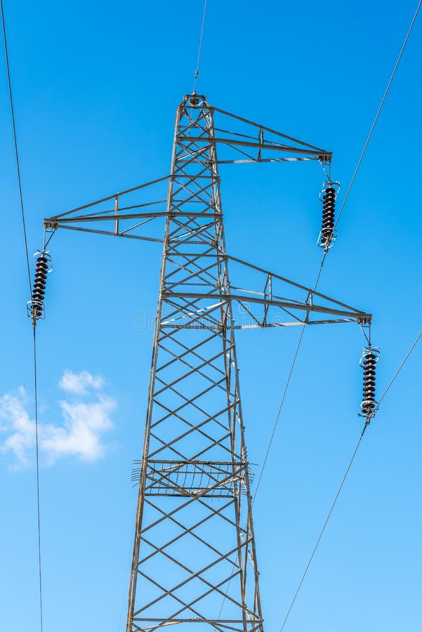 Pylon power stock image. Image of distribution, electricity - 61544341