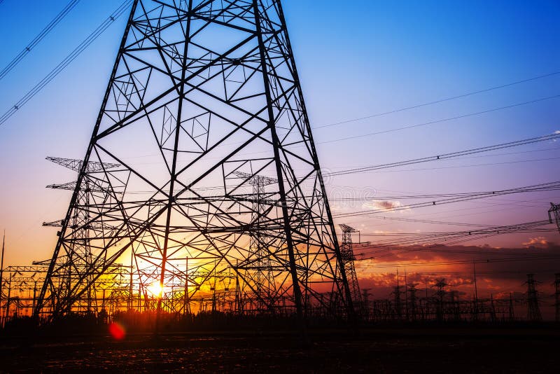 Pylon stock photo. Image of isolator, cabling, engineering - 174047686