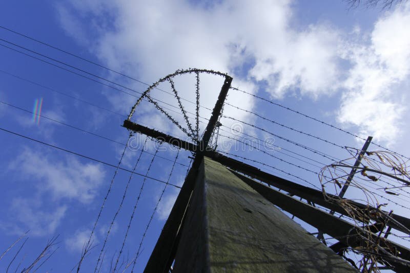 Pylon in the sky. stock image. Image of cable, electric - 38448397