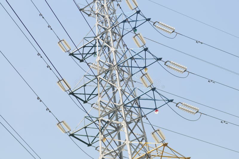 The red pylon stock photo. Image of structure, modern - 7918252