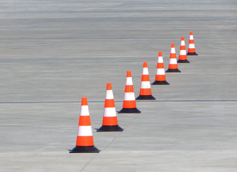 Pylon on the street stock photo. Image of pylon, tarmac - 59214042