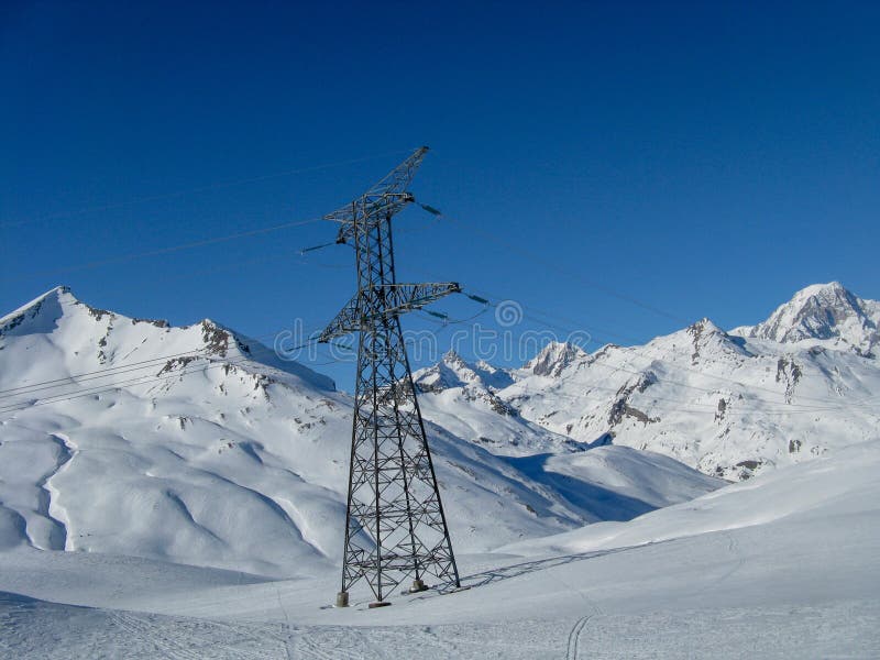 Pylon for Transporting Electricity Stock Photo - Image of transmission ...