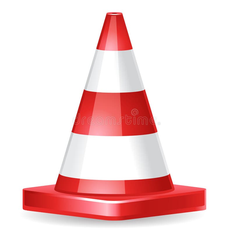 Pylone stock vector. Illustration of sign, boundary, shadow - 7795793