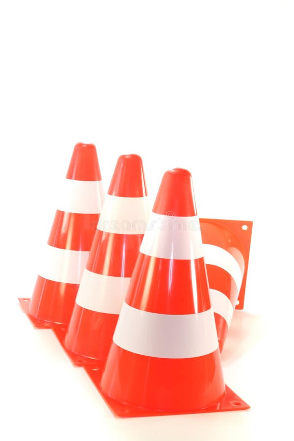 Pylons stock photo. Image of orange, pylons, warning - 20302768