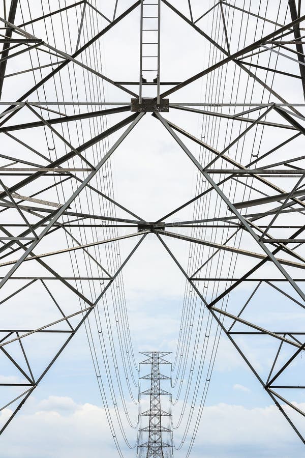 Pylons and cable stock image. Image of view, people, electricity - 63459557