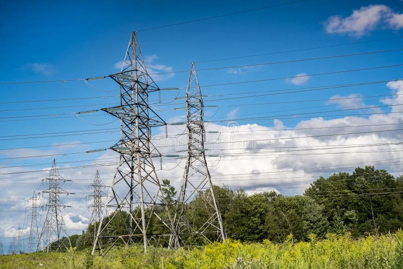 Pylon & Post stock photo. Image of post, electric - 98164502