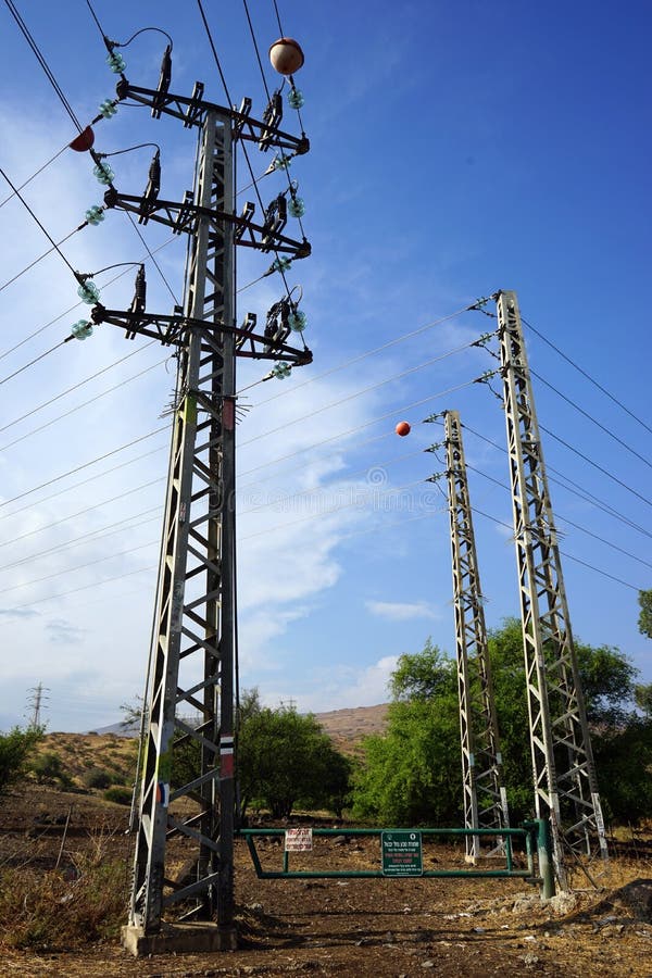 Pylons stock photo. Image of pylon, electrical, power - 49009242