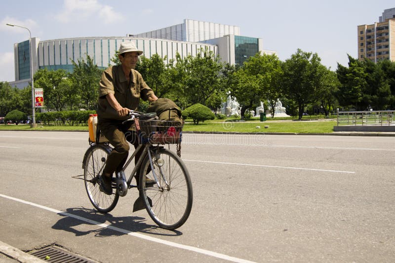Street view in North Korea editorial image. Image of traffic - 16719610