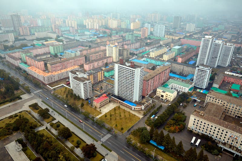 Pyongyang, North Korea-October 12,2017:New Residential Complex on ...