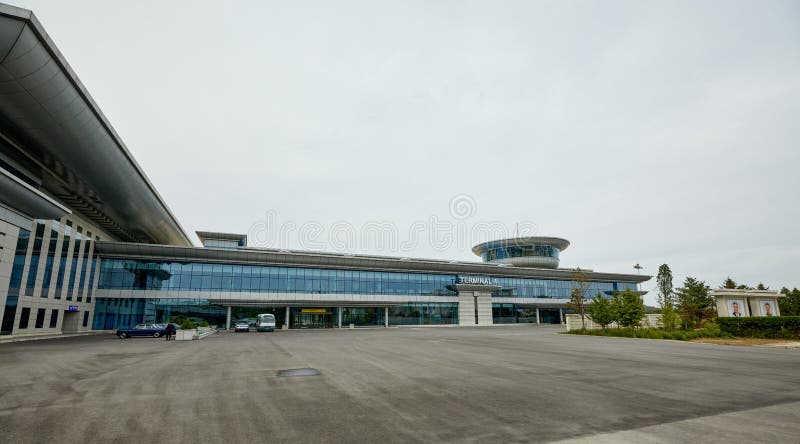 Pyongyang, North Korea-October 12,2017:Pyongyang Sunan Airport Terminal ...