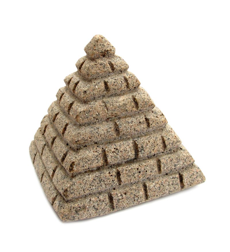 Egyptian Pyramid Isolated stock photo. Image of egyptian - 132458838