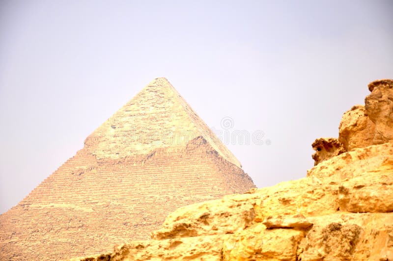 Pyramid stock photo. Image of geologic, middle, giza - 15585914