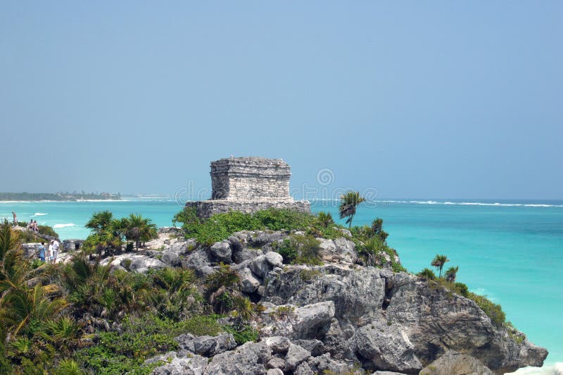 Pyramid stock image. Image of ancient, riviera, maya, caribean - 412709