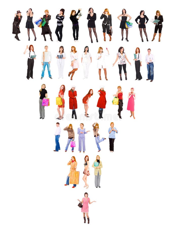 Pyramid of People Icons for Your Design Stock Vector - Illustration of ...