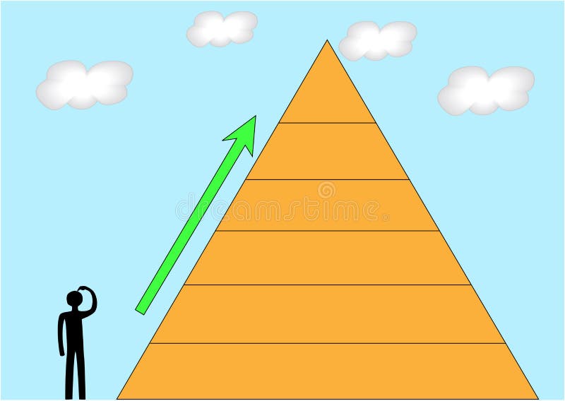 Pyramid stock illustration. Illustration of idea, ascend - 6630348