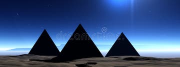 Pyramid 7 stock illustration. Illustration of horizon, history - 612210