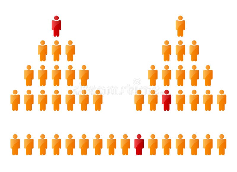 Social pyramid. stock illustration. Illustration of business - 17729495