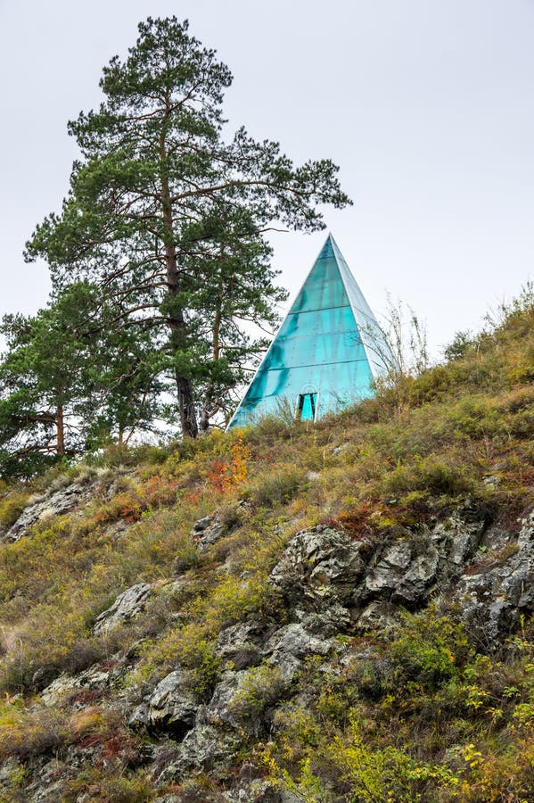 Pyramid in Altay mountains stock image. Image of natural - 260702671