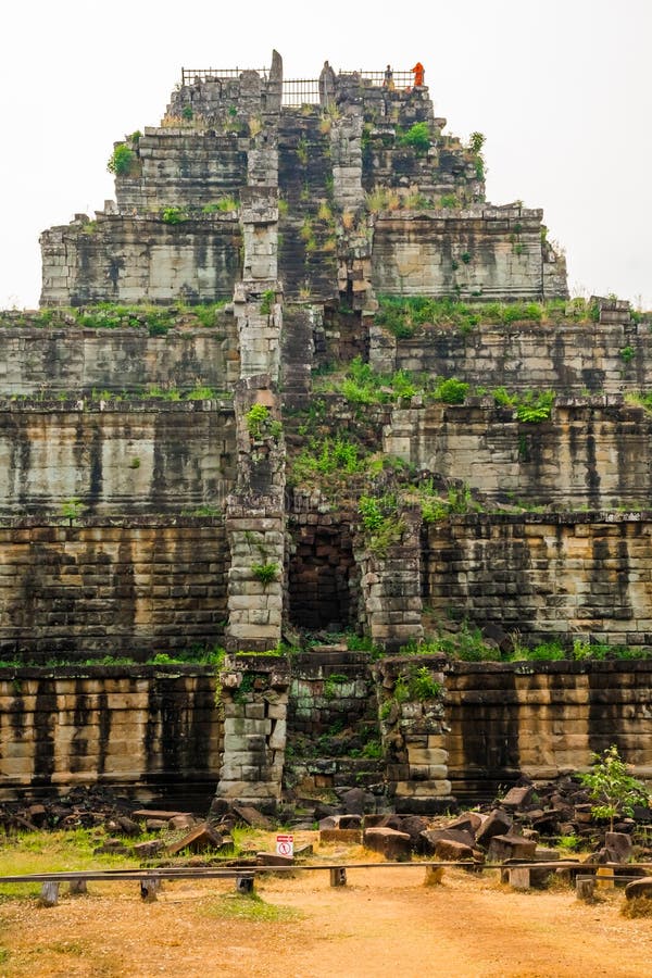 Pyramid of Ancient Complex Koh Ker, Cambodia Stock Photo - Image of ...