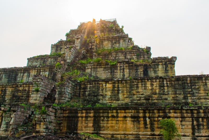 Pyramid of Ancient Complex Koh Ker, Cambodia Stock Image - Image of ...