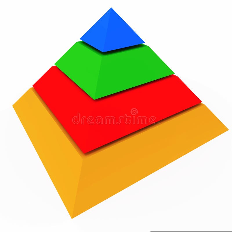 Pyramid apex hierarchy stock illustration. Illustration of template ...