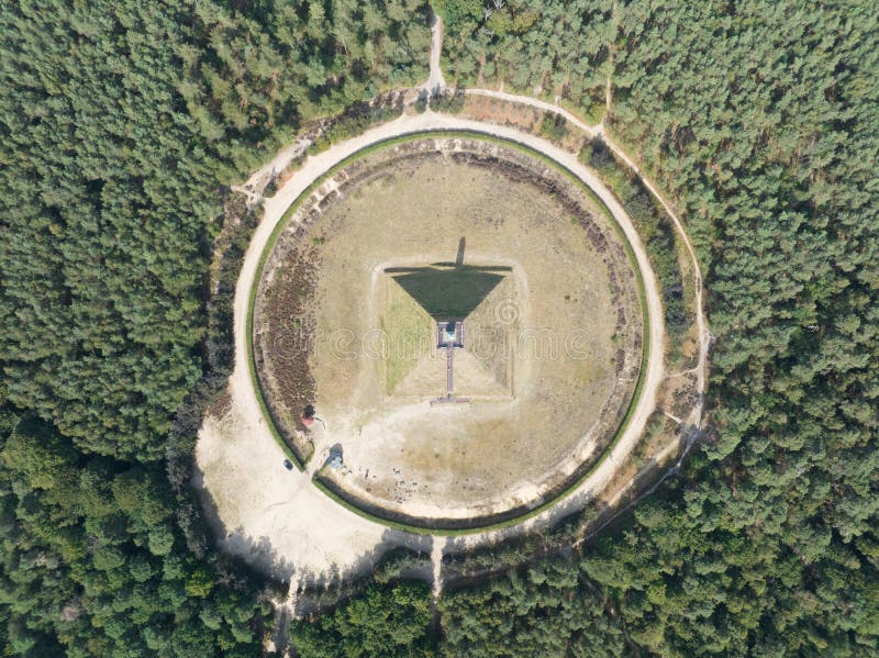 The Pyramid of Austerlitz Monument Consisting of a Grass Clad Pyramid ...
