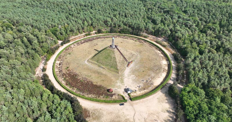 The Pyramid of Austerlitz Monument Consisting of a Grass Clad Pyramid ...