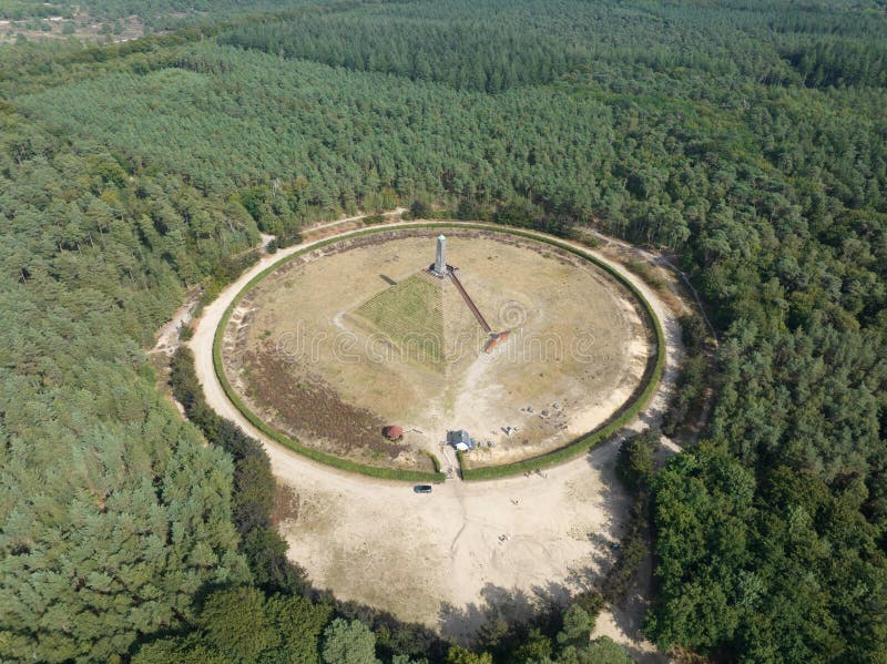 The Pyramid of Austerlitz Monument Consisting of a Grass Clad Pyramid ...