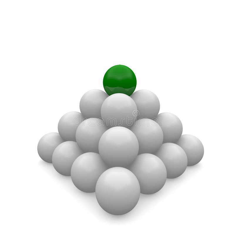 Pyramid of balls stock illustration. Illustration of metal - 14588143