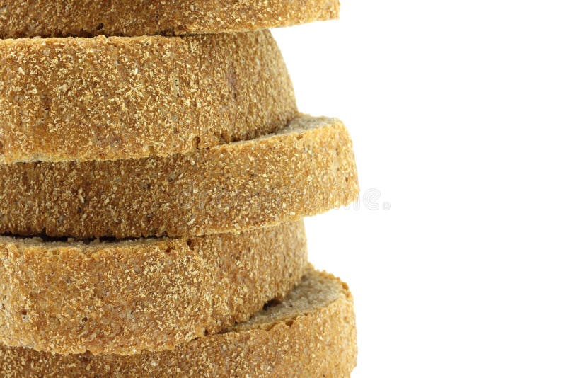 Pyramid of Bread Pieces Close-up Stock Image - Image of market ...