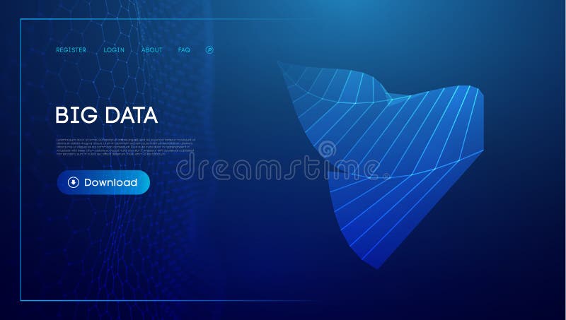 Pyramid Business Technology Background. Tech Vector Triangle Abstract ...