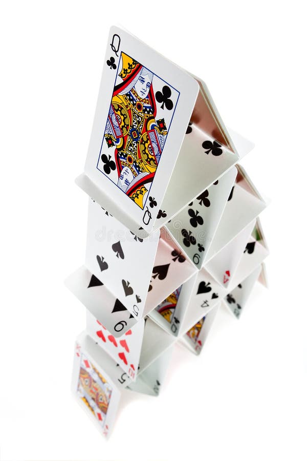 Pyramid of Cards stock photo. Image of cards, pyramid - 7740884