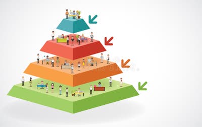 Pyramid Chart Business People Working Stock Illustrations – 53 Pyramid ...