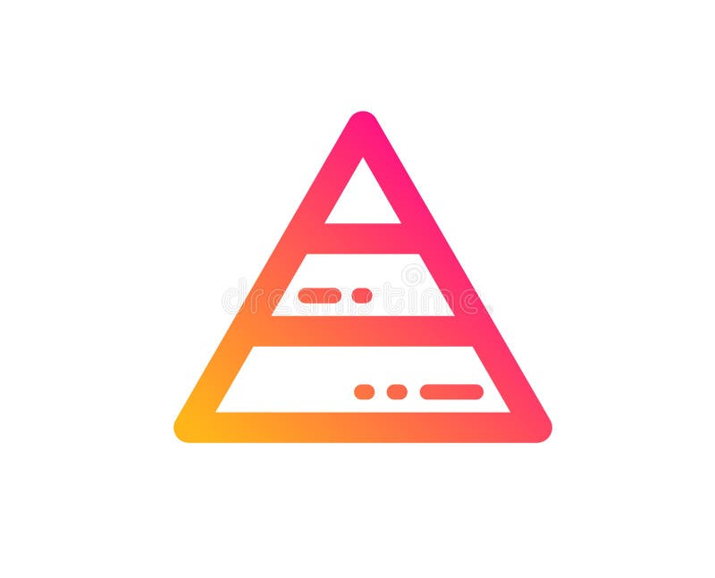 Pyramid Chart Icon. Analytics Graph Sign. Vector Stock Vector ...
