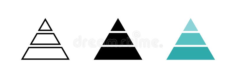 Pyramid Chart Icon. Pyramid Diagram Few Template Designs. Chart ...