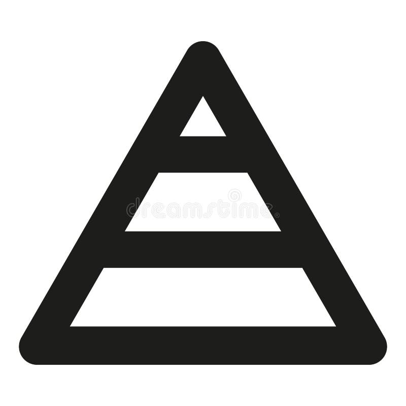 Pyramid Chart Icon in Different Icon. Vector Illustration Stock Vector ...