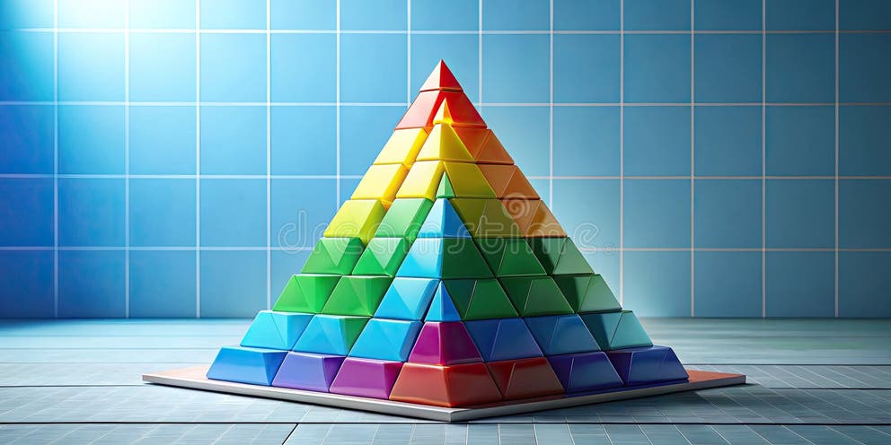 Pyramid Chart Infographic Design Visualizing Hierarchical Data for ...