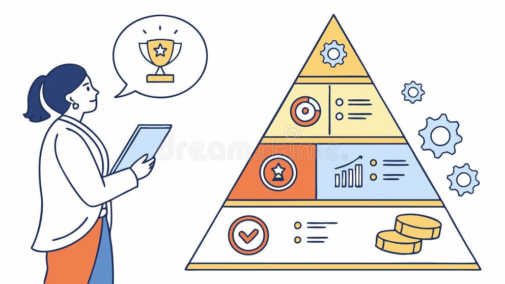 Pyramid Chart Infographic Hierarchy and Organizational Structure Tool ...