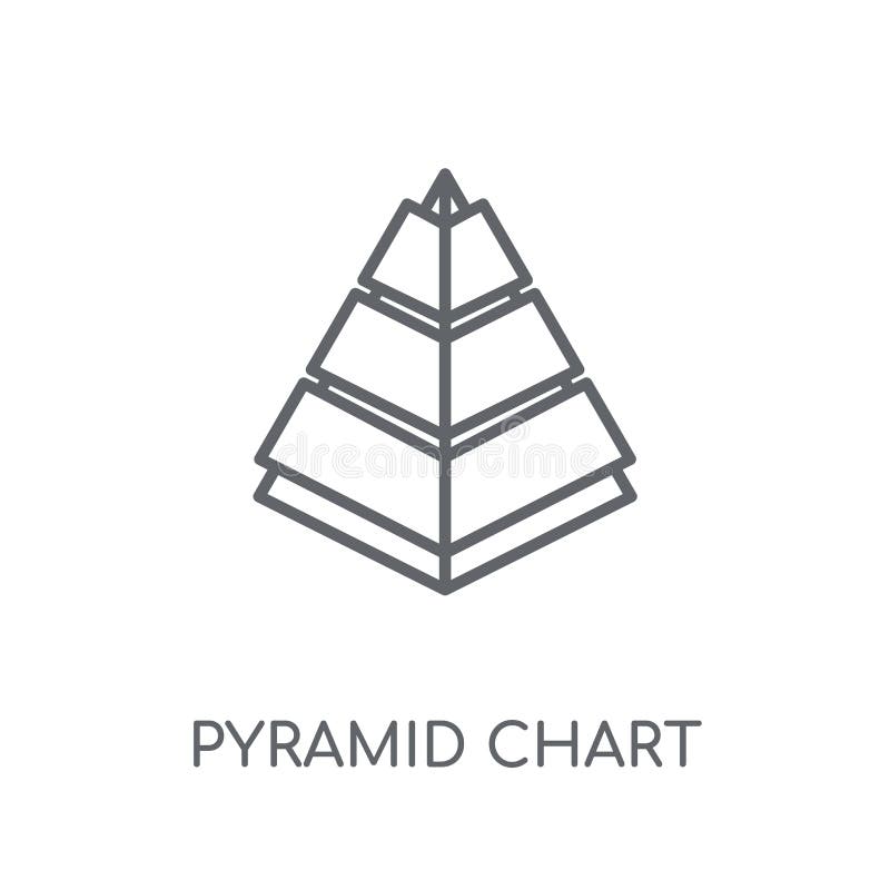 Pyramid Chart Linear Icon. Modern Outline Pyramid Chart Logo Con Stock ...