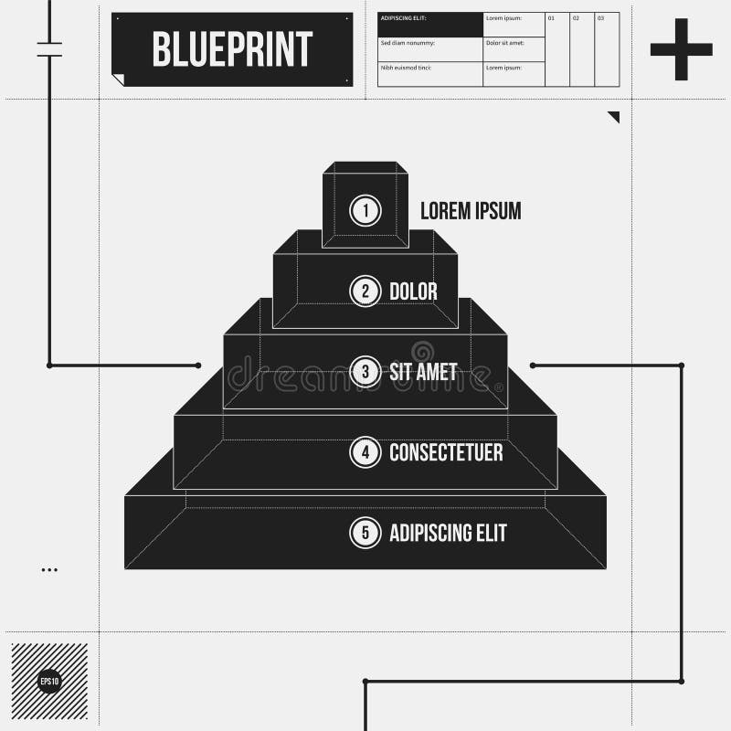 Pyramid chart template stock vector. Illustration of scheme - 86099701