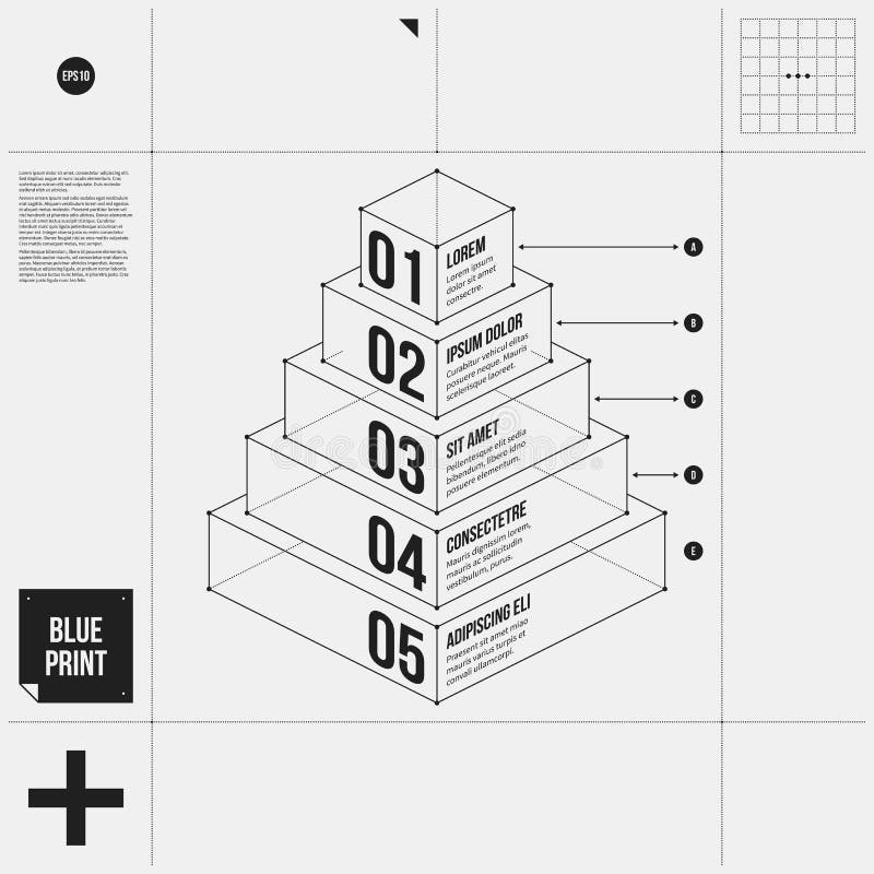 Pyramid chart template stock vector. Illustration of scheme - 86099701