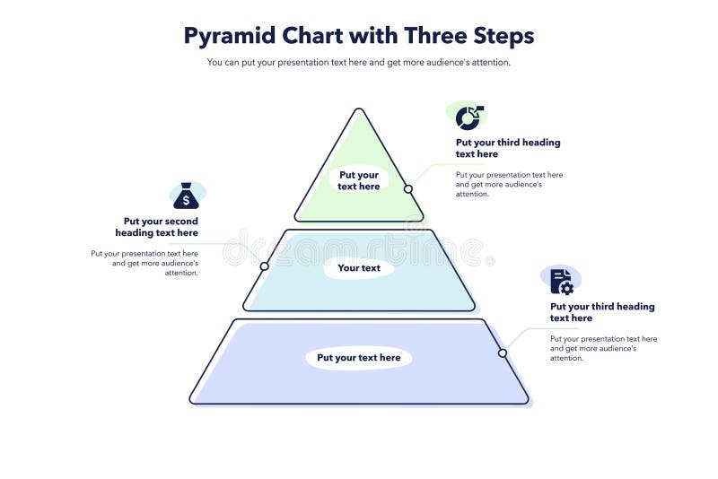 Pyramid Chart Template with Three Colorful Steps Stock Vector ... Pyramid Chart Template with Three Colorful Steps Stock Vector ...