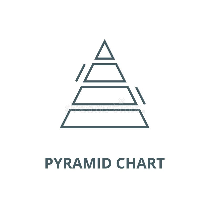 Pyramid Chart Vector Line Icon, Linear Concept, Outline Sign, Symbol ...