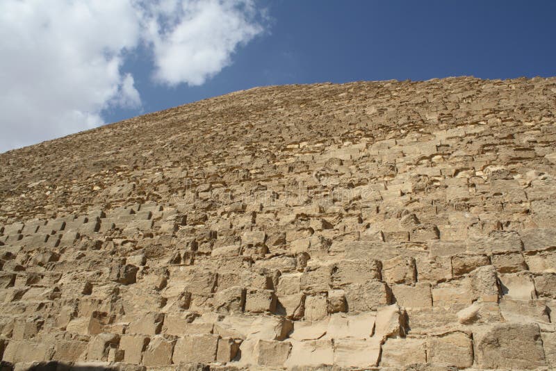 The Pyramid of Cheops in Egypt is a View from Below, from the Foot of ...