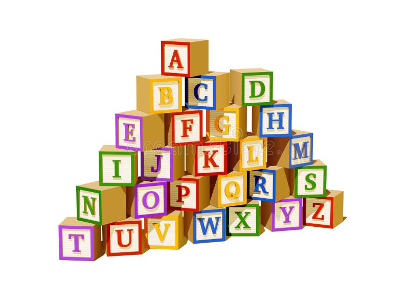 Alphabet Blocks Stock Illustrations – 8,601 Alphabet Blocks Stock ...