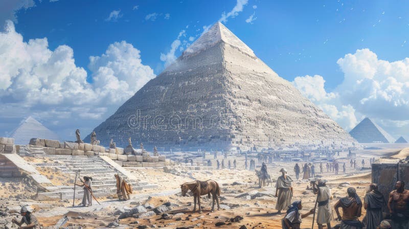 Pyramid Construction: Intriguing Depiction of Gizeh S Great Pyramids ...
