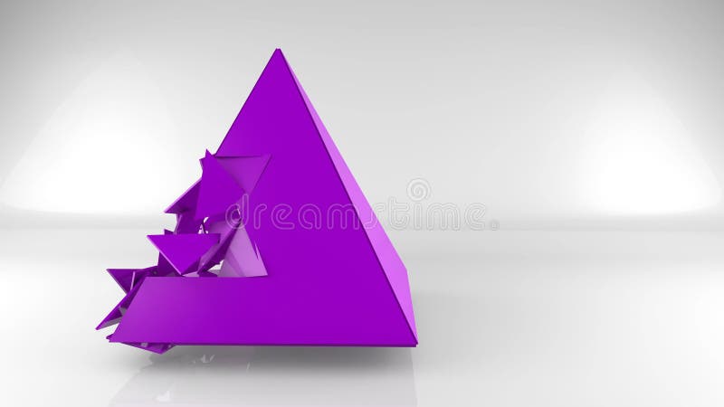 Pyramid Construction in Light Space, Abstract 4k Animation Motion ...