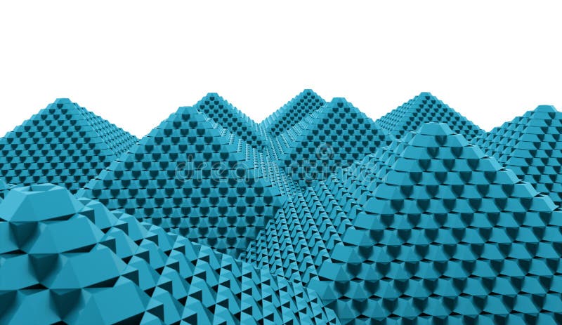 Pyramid Cubes Concept Rendered Stock Illustration - Illustration of ...