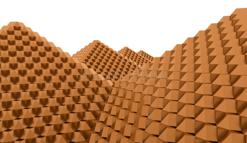 Pyramid Cubes Concept Rendered Stock Image - Image of cubes, concept ...